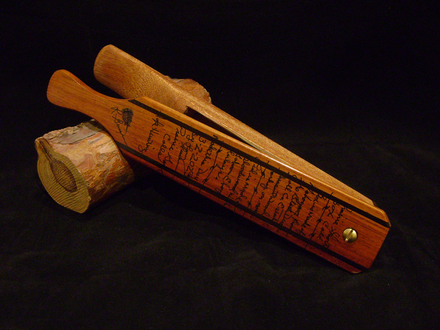 Mahogany and Bloodwood Short Paddle Box Call – Prairie Game Calls